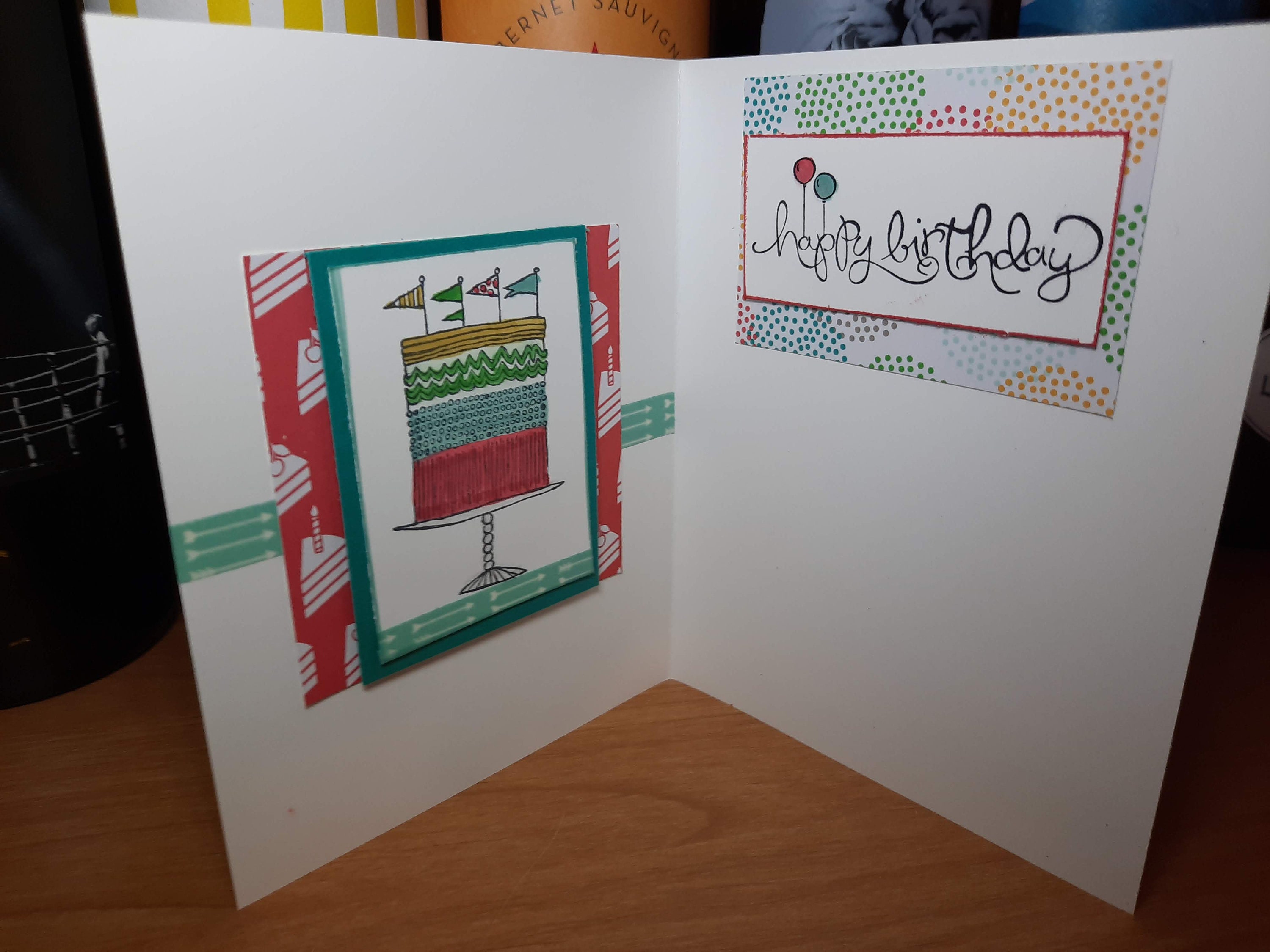 Celebrate Your Big Day With Cake Birthday Card Stampin' | Etsy