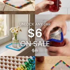 Crocheted Jar Openers / Grip Texture to Assist You in Opening Jars / - Etsy