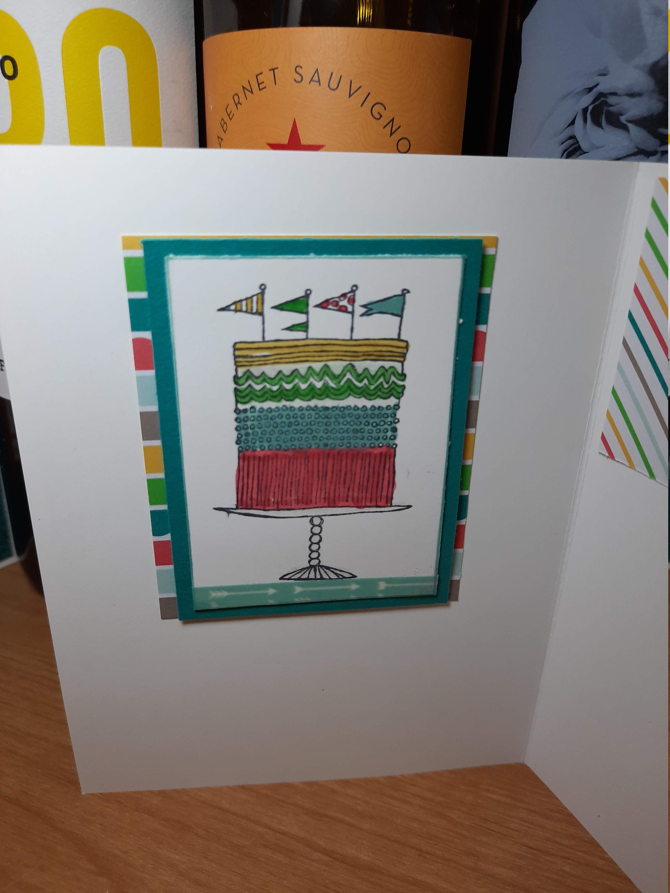 Celebrate Your Big Day With Cake Birthday Card Stampin' | Etsy