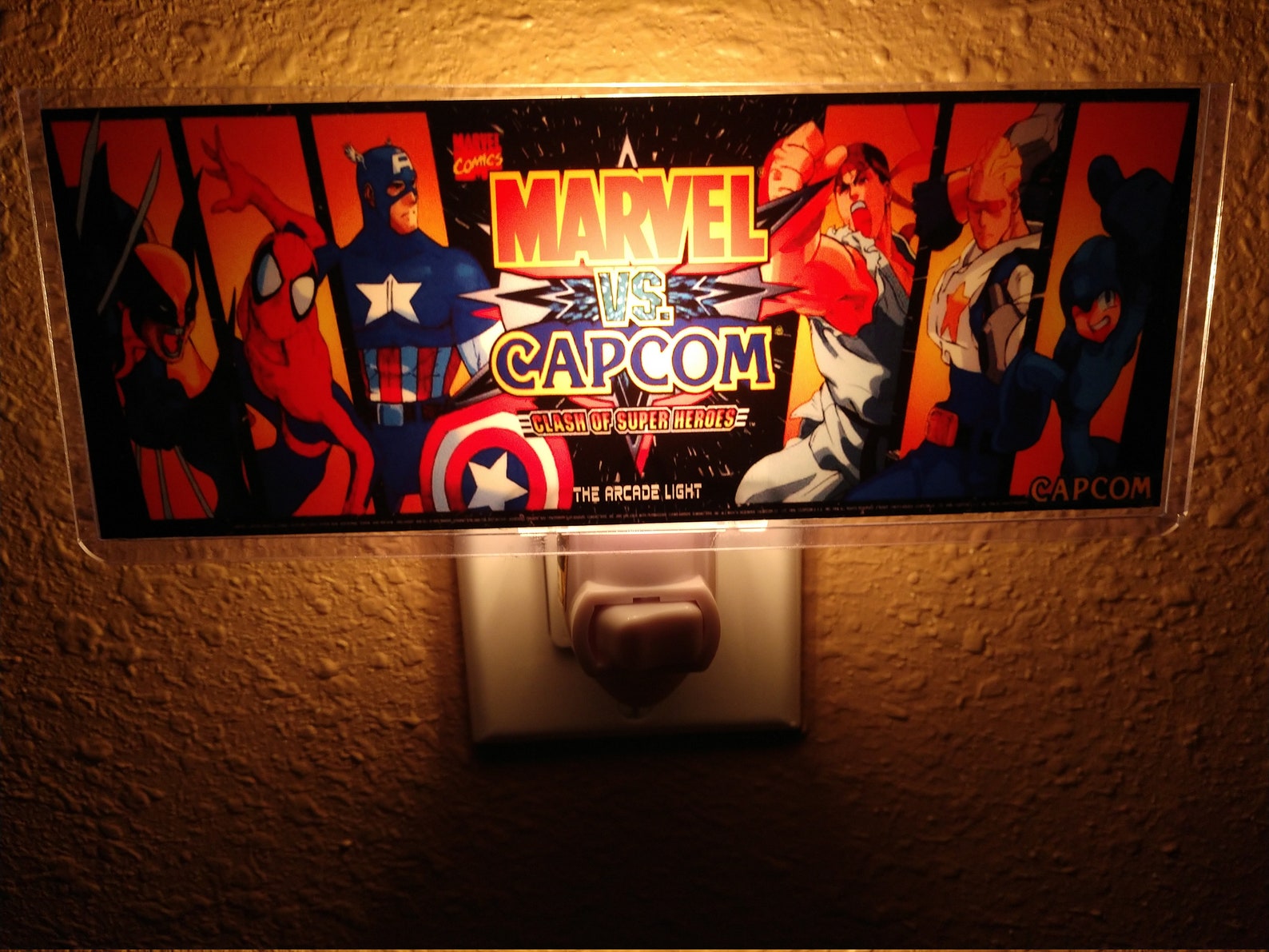 Marvel Vs. Capcom Arcade Marquee Night Light 2.5" X 6.5" - Etsy