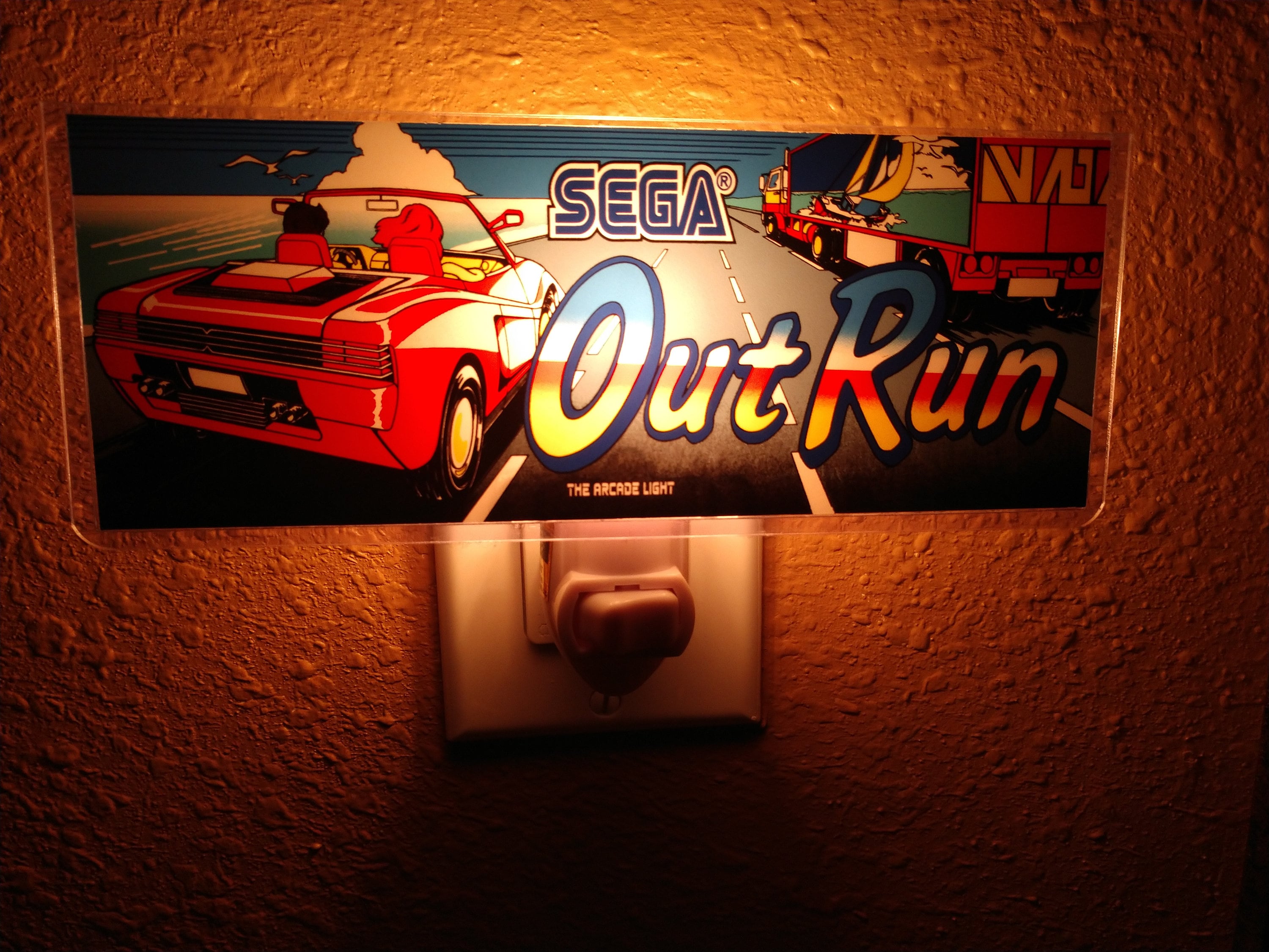 OUTRUN Arcade Marquee Night Light 2.5" X 6.5" - Etsy