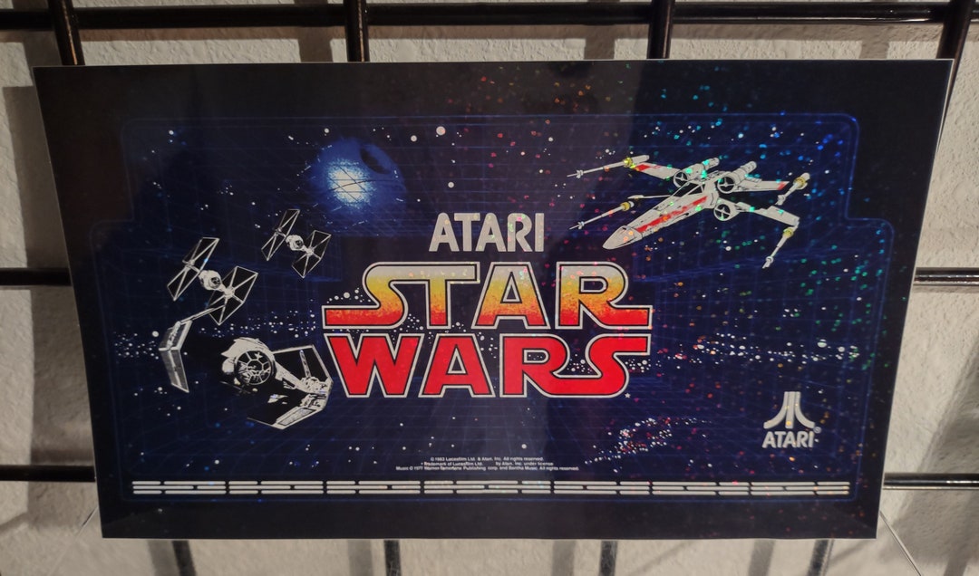 Star Wars Cockpit Arcade Side Art Custom Glitter Sticker - Etsy