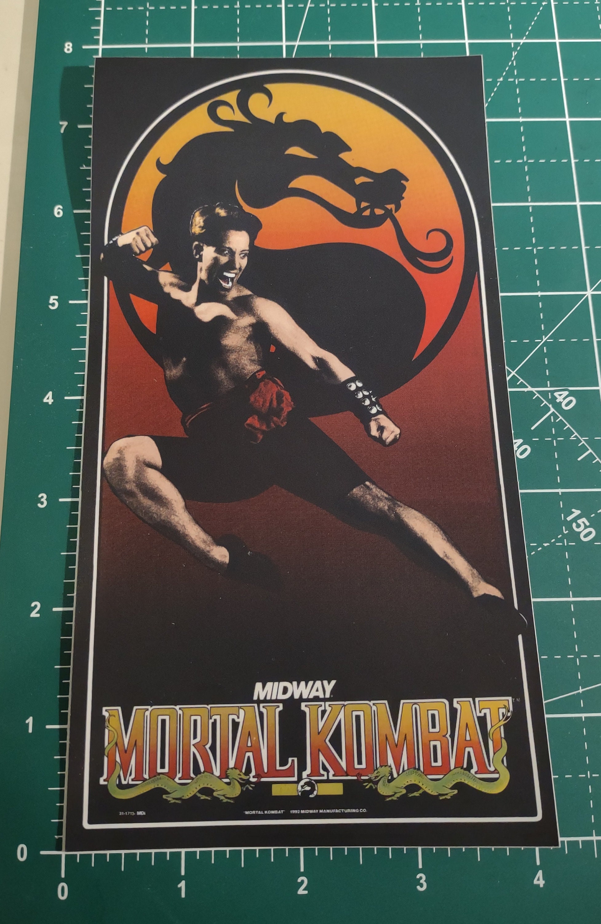 Mortal Kombat Arcade Side Art Custom Mirror Matte Sticker - Etsy