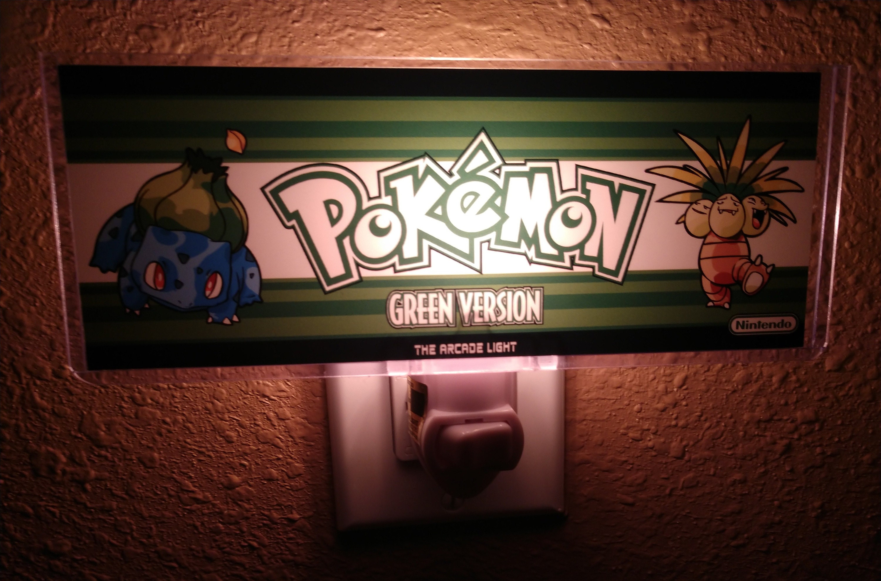 Pokemon Green Arcade Marquee Night Light - Etsy