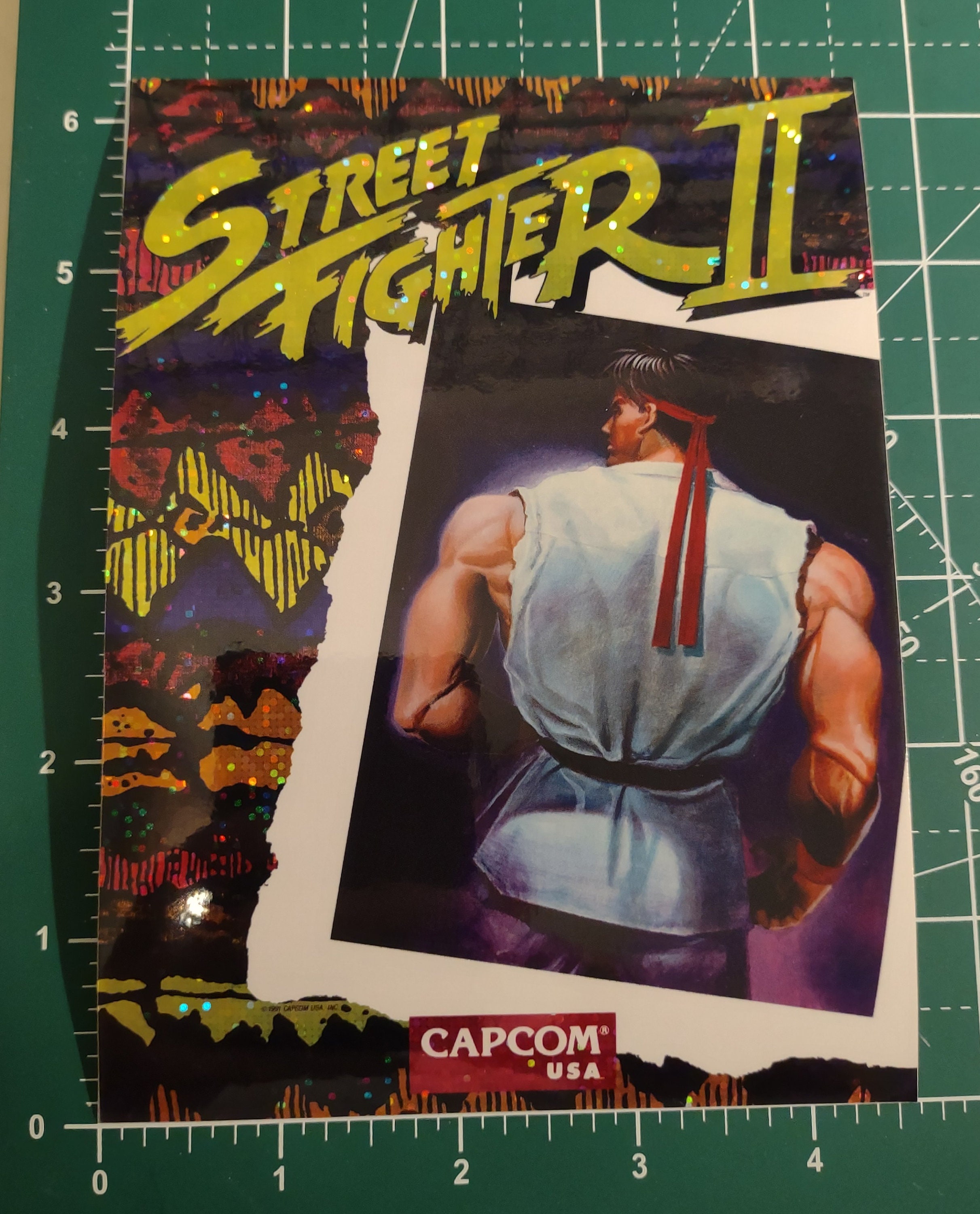 Street Fighter II 2 Arcade Side Art Custom Glitter Sticker - Etsy