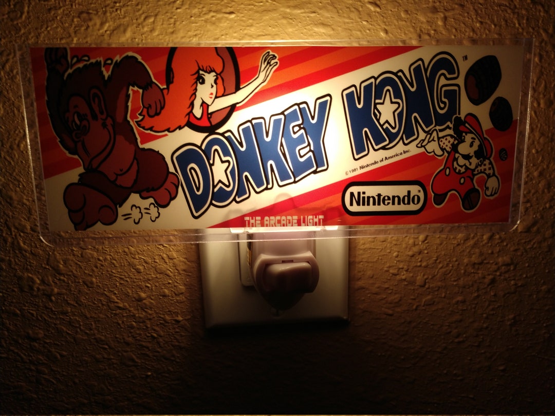 Donkey Kong Arcade Marquee Night Light 2.5" X 6.5" - Etsy