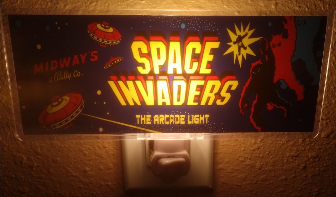 Space Invaders Arcade Marquee 2.5" X 6.5" Night Light - Etsy