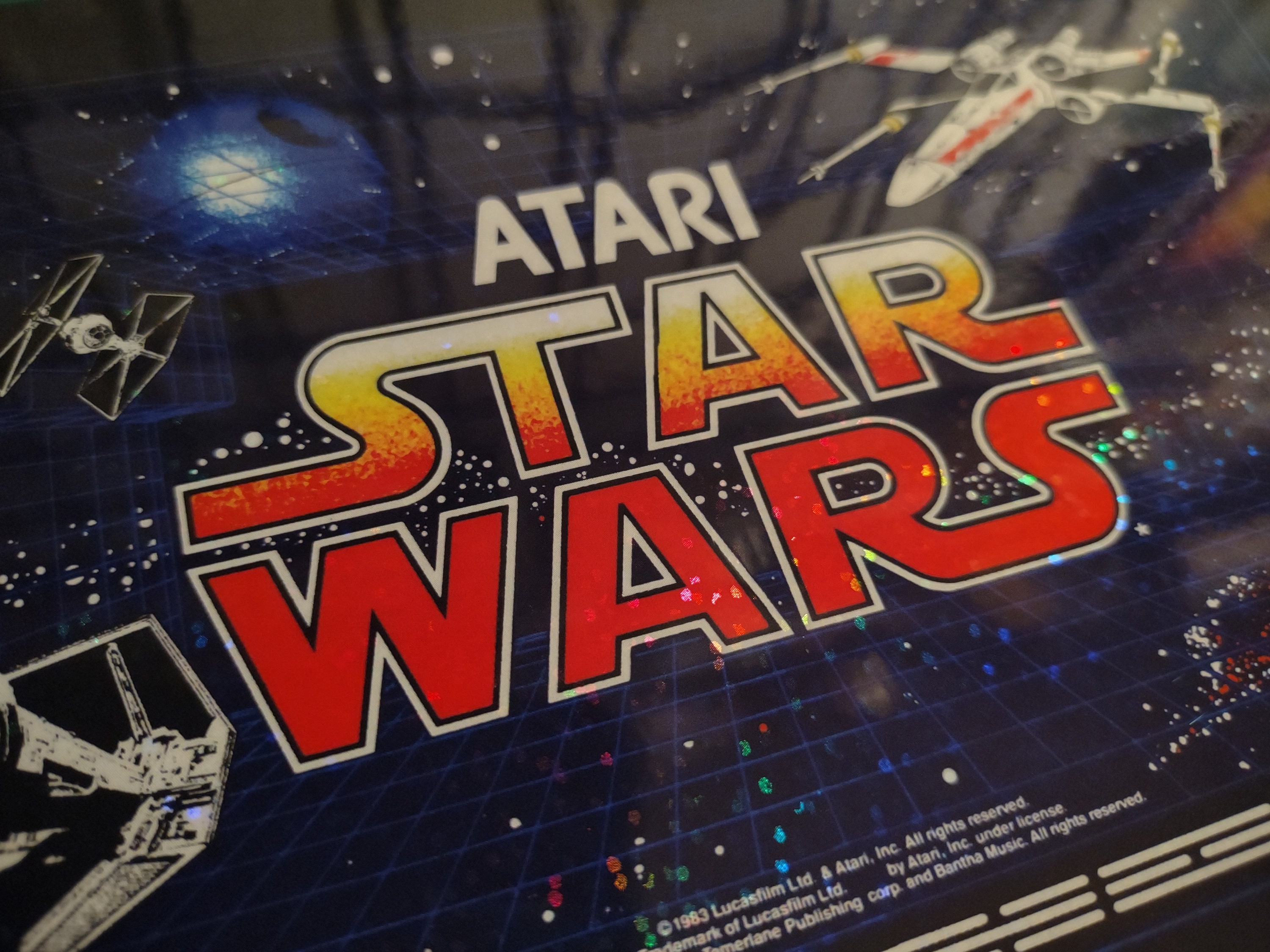 Star Wars Cockpit Arcade Side Art Custom Glitter Sticker - Etsy