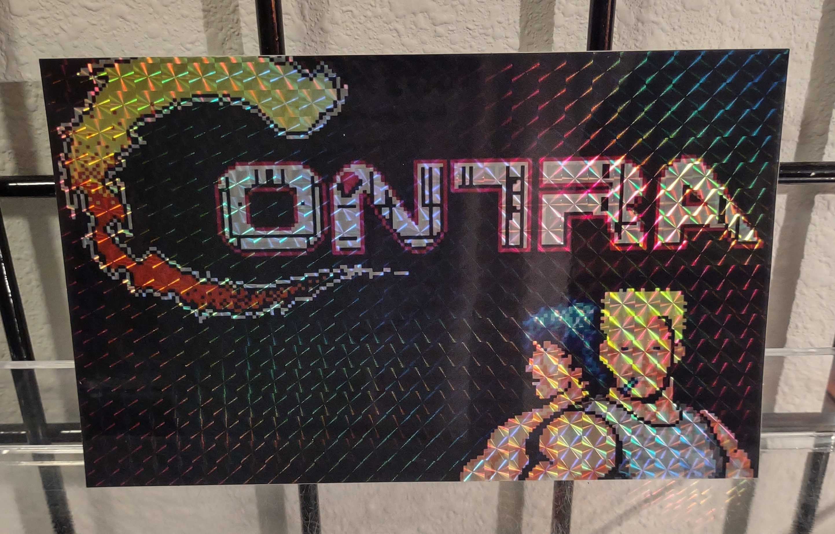 Contra Title Screen Custom Retro Prismatic Sticker - Etsy