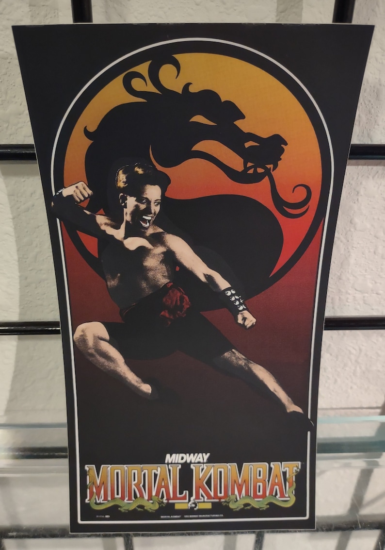 Mortal Kombat Arcade Side Art Custom Mirror Matte Sticker - Etsy