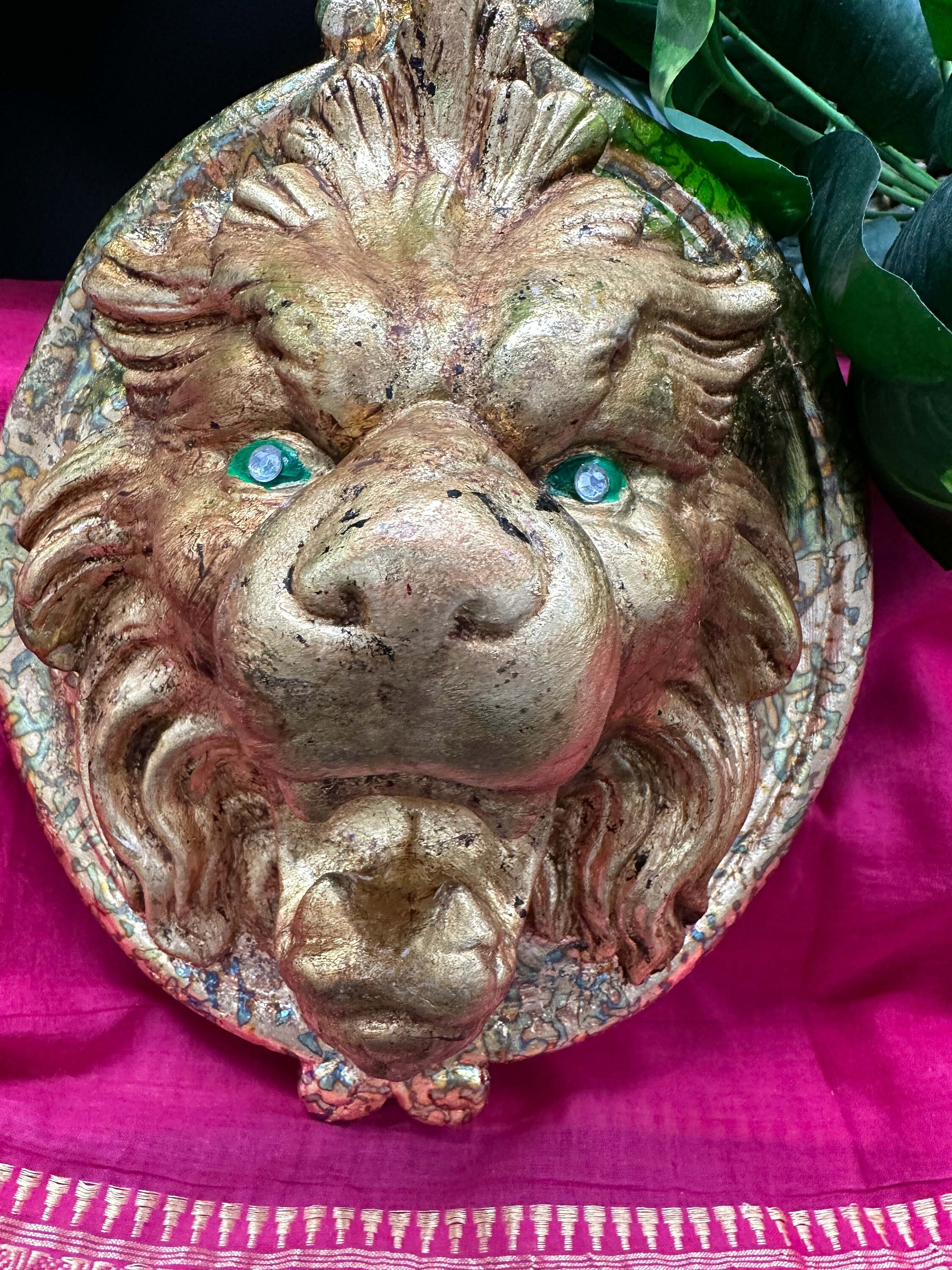 Lion Head Mount Wall Hanging - Etsy