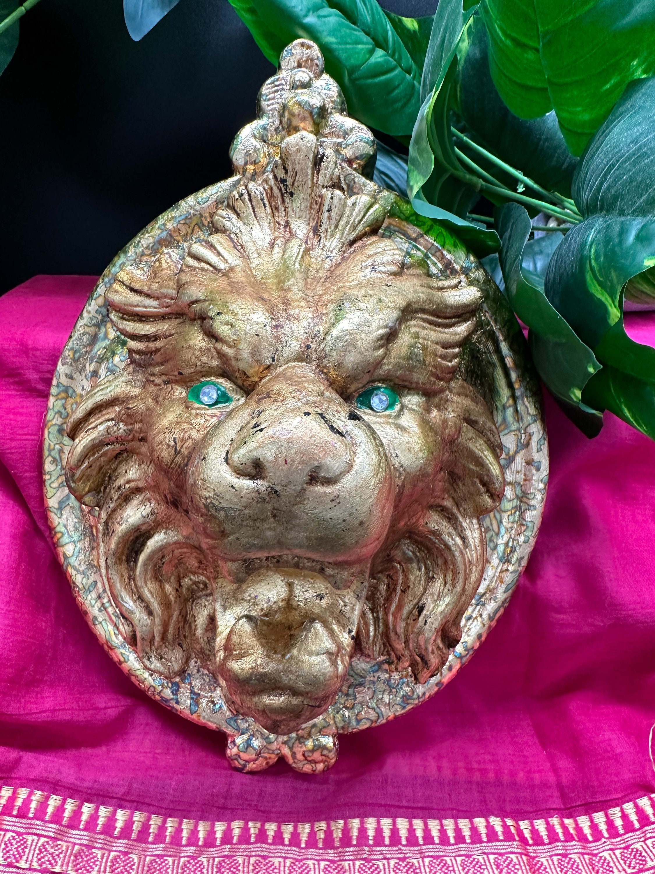 Lion Head Mount Wall Hanging - Etsy