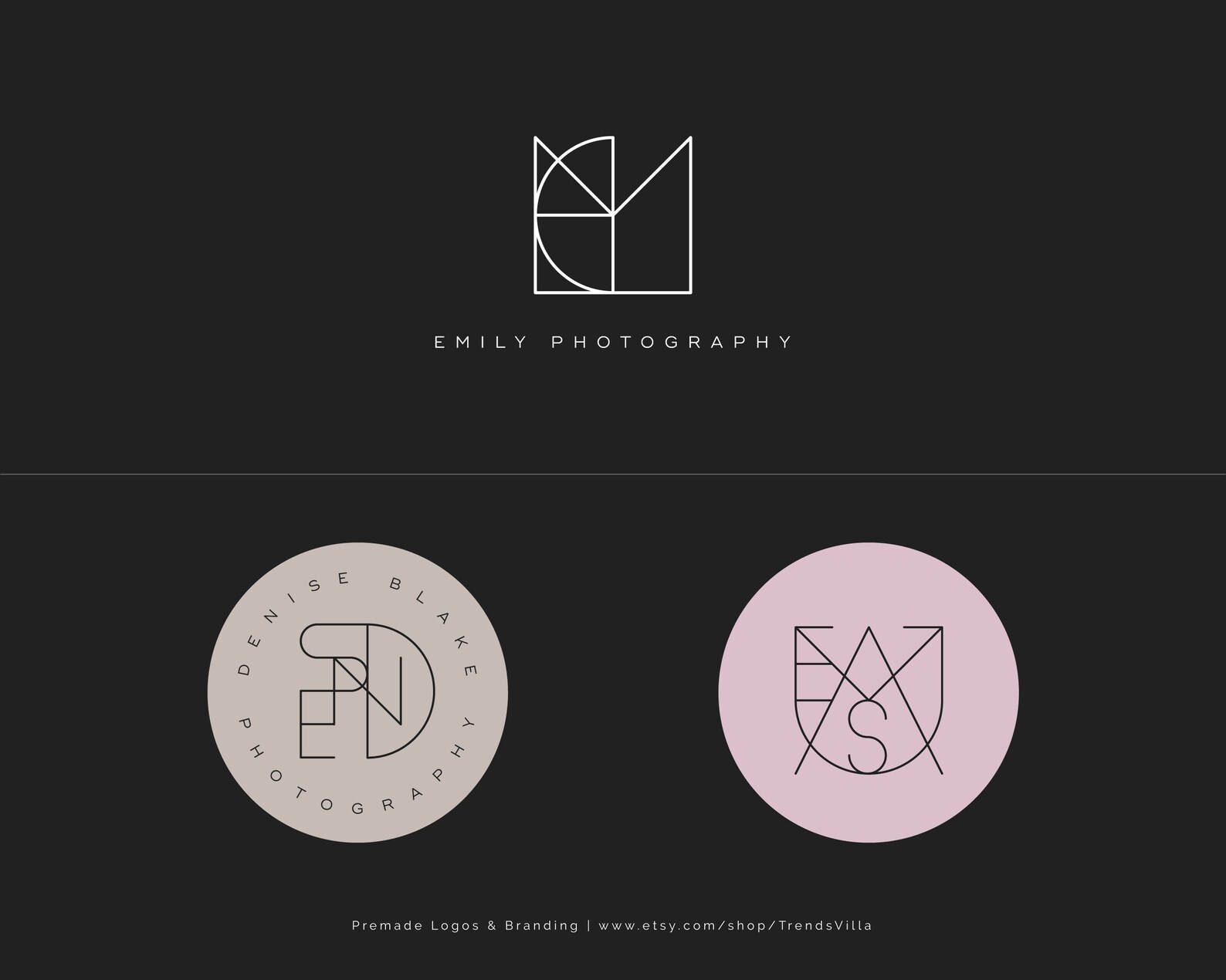 Custom Name Logo Monogram Logo Design Modern Logo Custom - Etsy