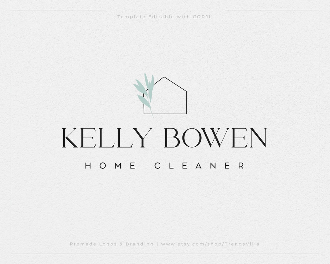 Editable Logo Design, DIY Cleaning Services Logo, Logo Template ...