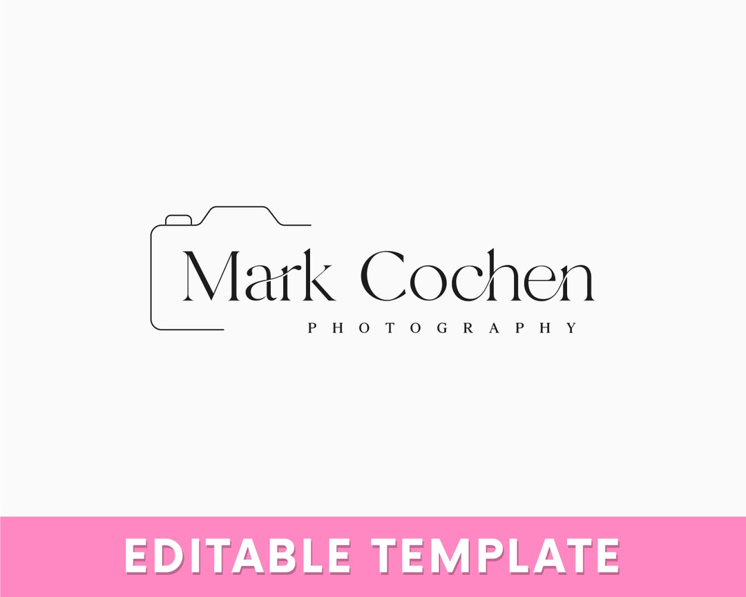 Photography Logo Templates, Camera Logo Design, Watermark Logo ...