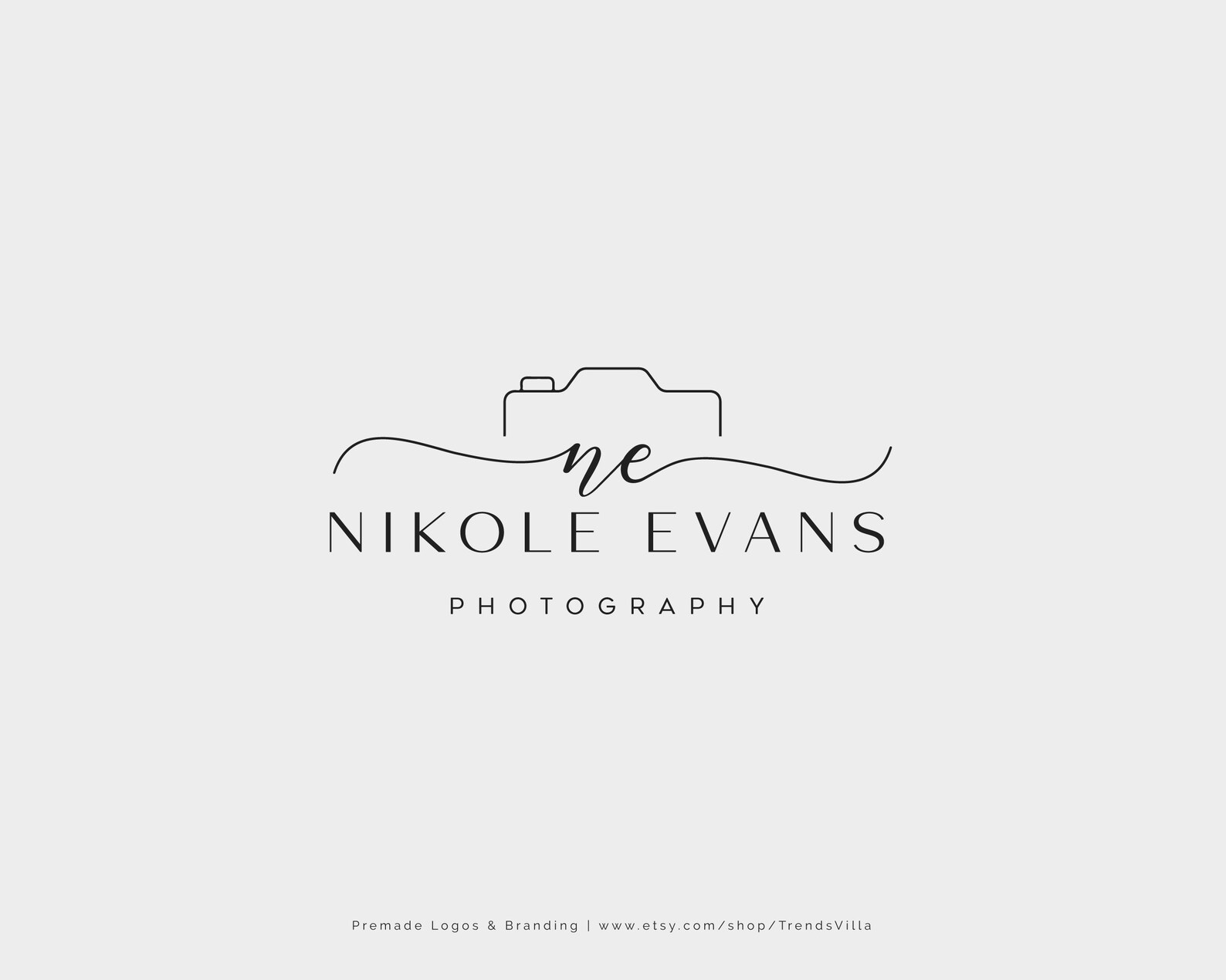 Initials Logo Design, Photography Logo, Minimalist Logo, Calligraphy ...