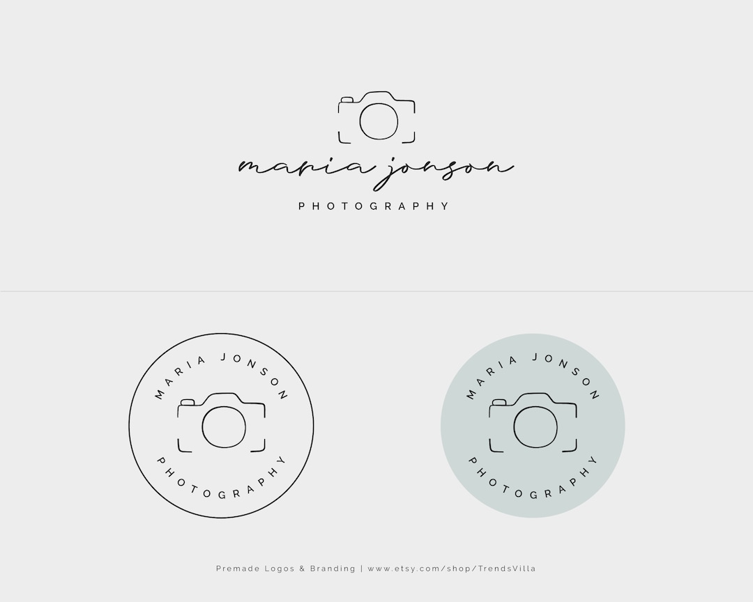Photography Camera Logo Design, Watermark Logo Design, Modern ...