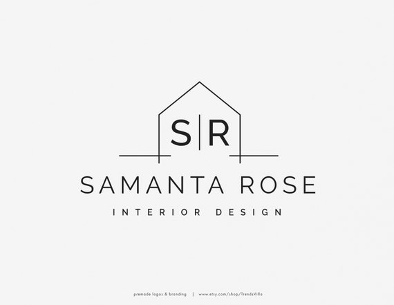 Interior Design Logo Premade Logo Design Text Logo - Etsy