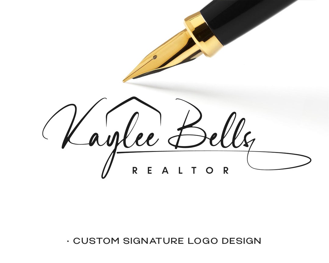 Real Estate Signature Logo, Luxury Realtor Signature, Real Estate ...