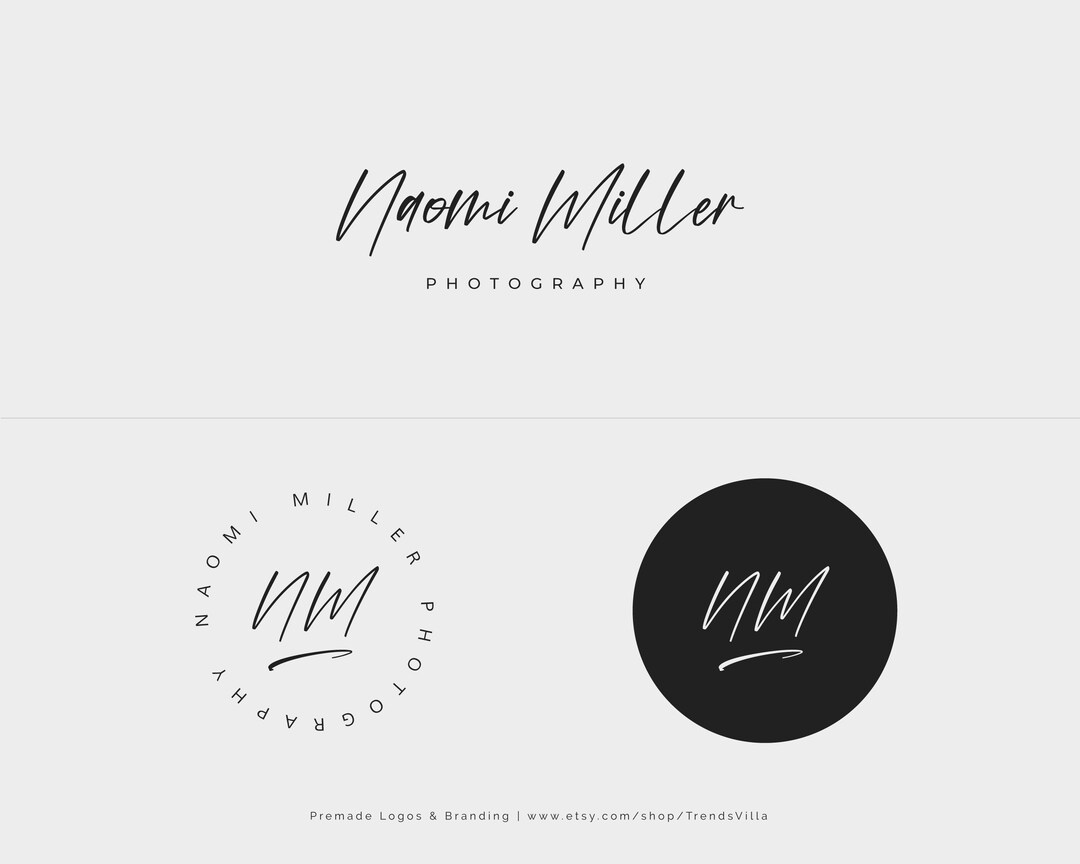 Photography Watermark Logo, Photography Logo, Minimalist Logo ...