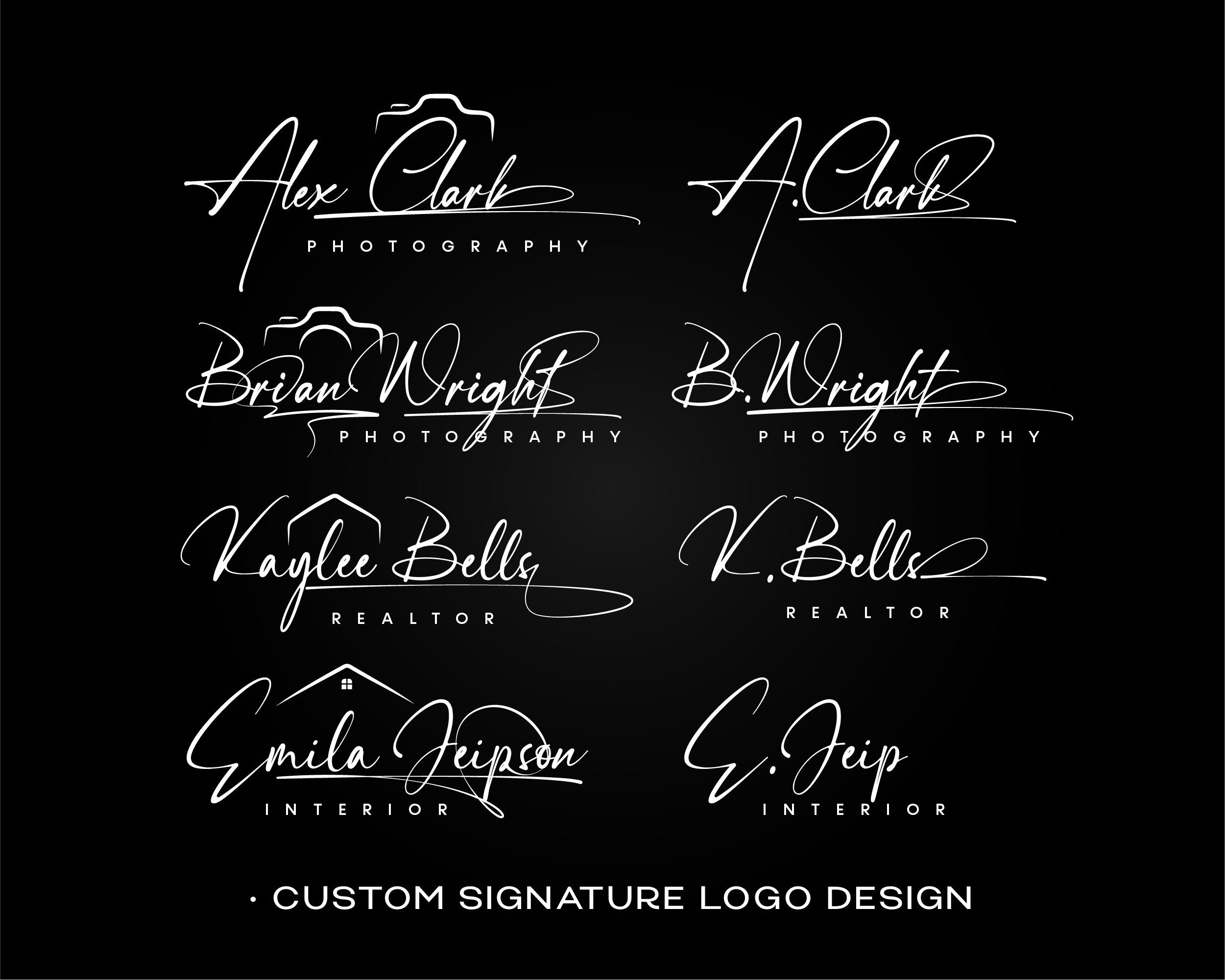 Custom Name Signature Design, Personalized Handwritten Style Signature ...