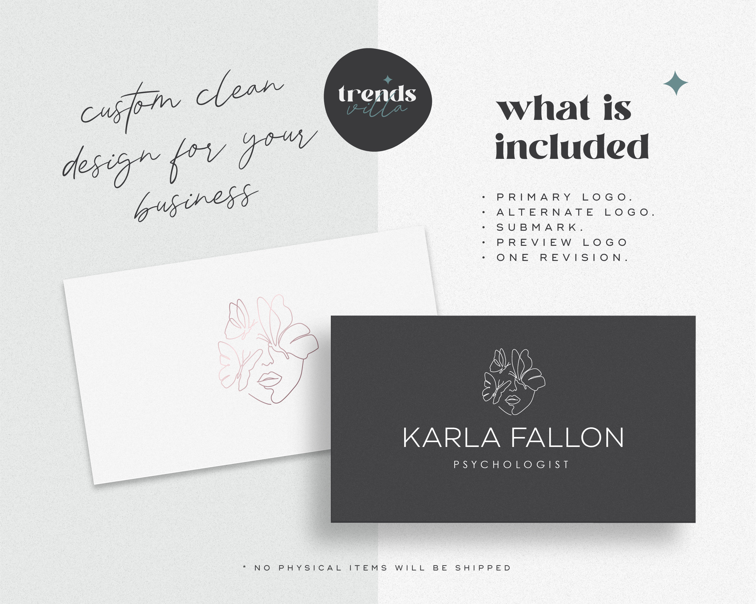 Rose Gold Logo, Mental Health Logo, Psychology Counseling Logo ...