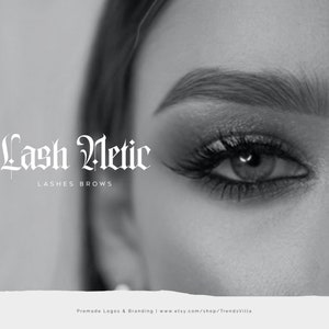 Premade Logo Design, Initials Logo, Lash Brow Logo, Name Logo, Text ...