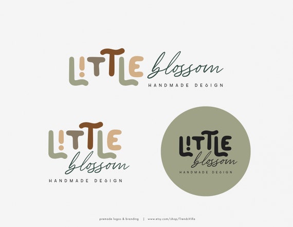 Premade Logo Design Handmade Logo Retro Logo Calligraphy | Etsy