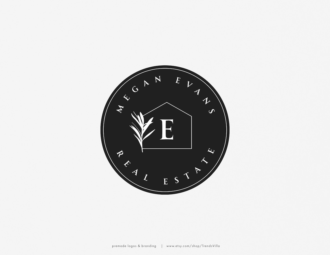 Realtor Logo Designs House Logo Circle Realtor Logo Round - Etsy