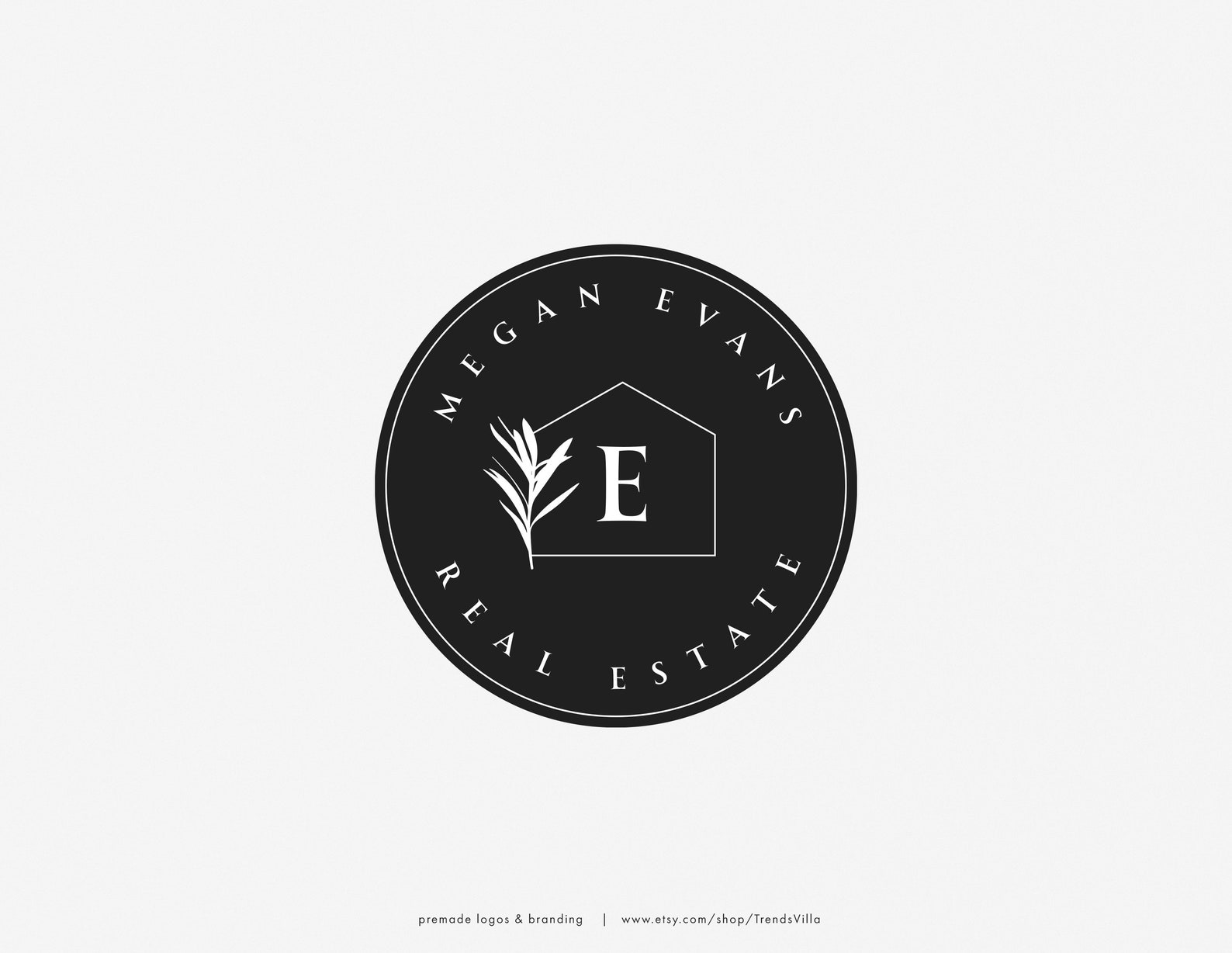 Realtor Logo Designs House Logo Circle Realtor Logo Round - Etsy
