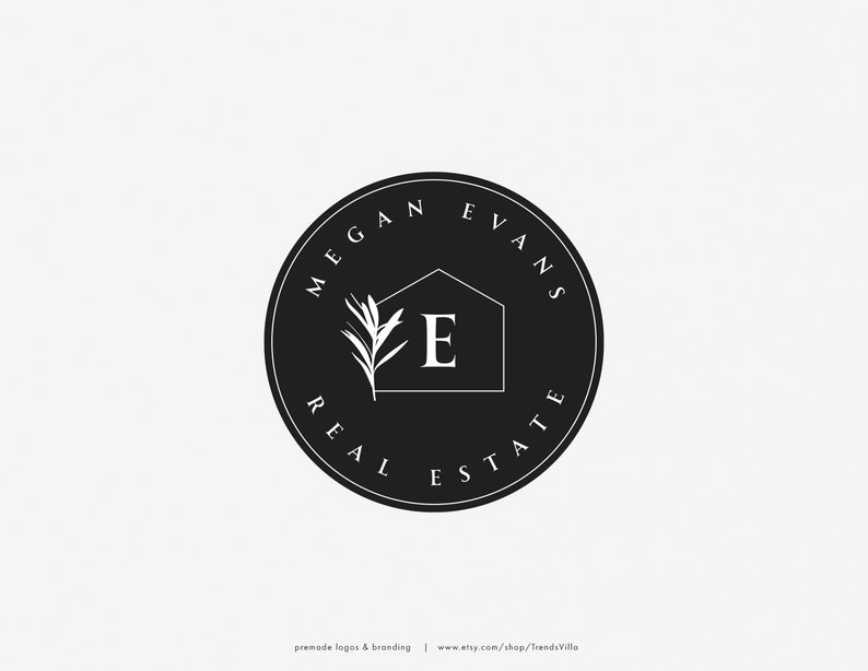 Realtor Logo Designs, House Logo, Circle Realtor Logo, Round Real ...