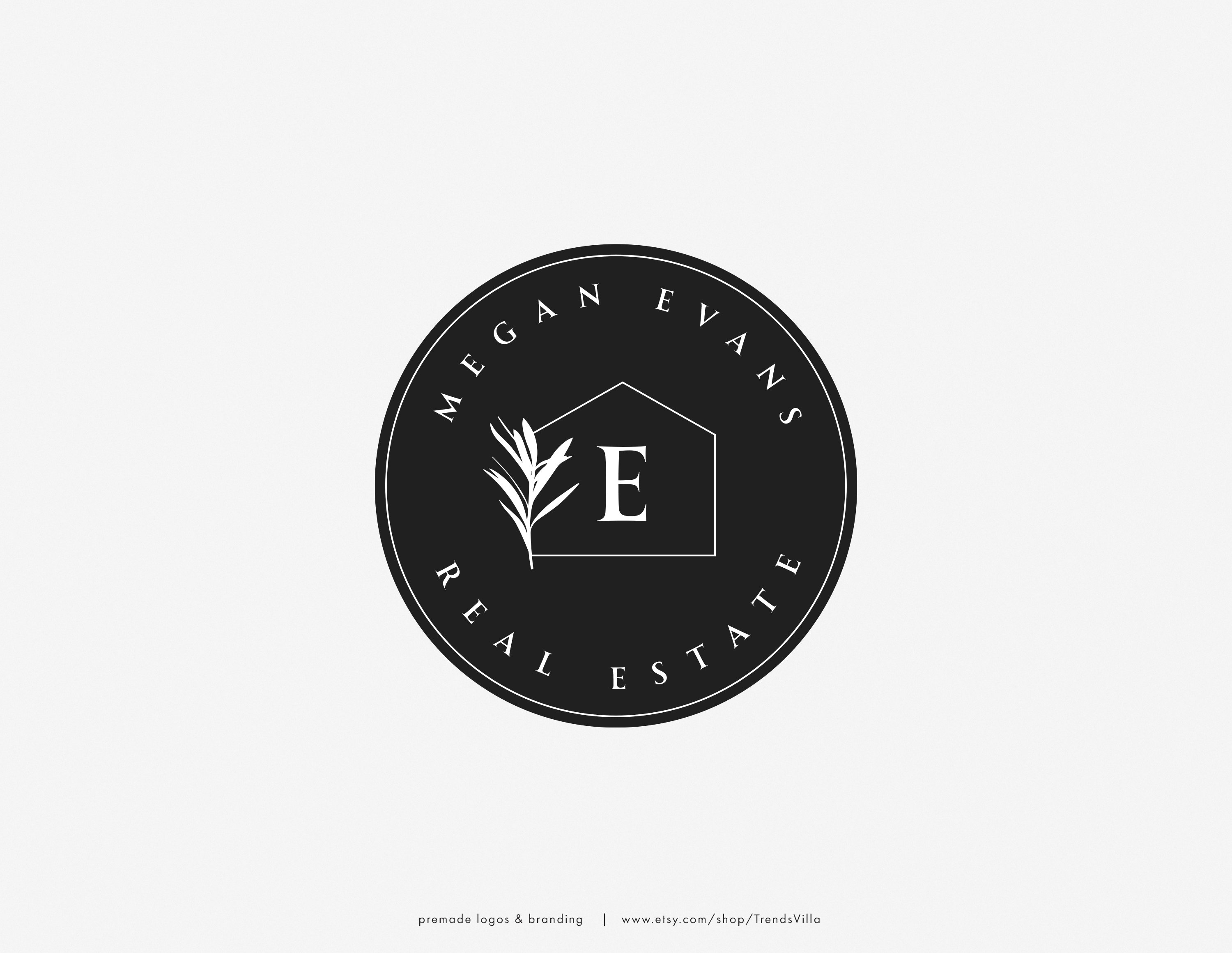 Realtor Logo Designs, House Logo, Circle Realtor Logo, Round Real ...