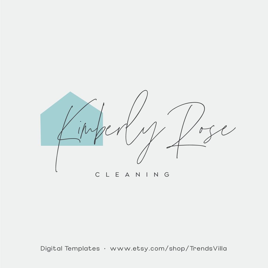 DIY House Cleaning Service Logo Template Bundle Editable Logo Cleaning ...