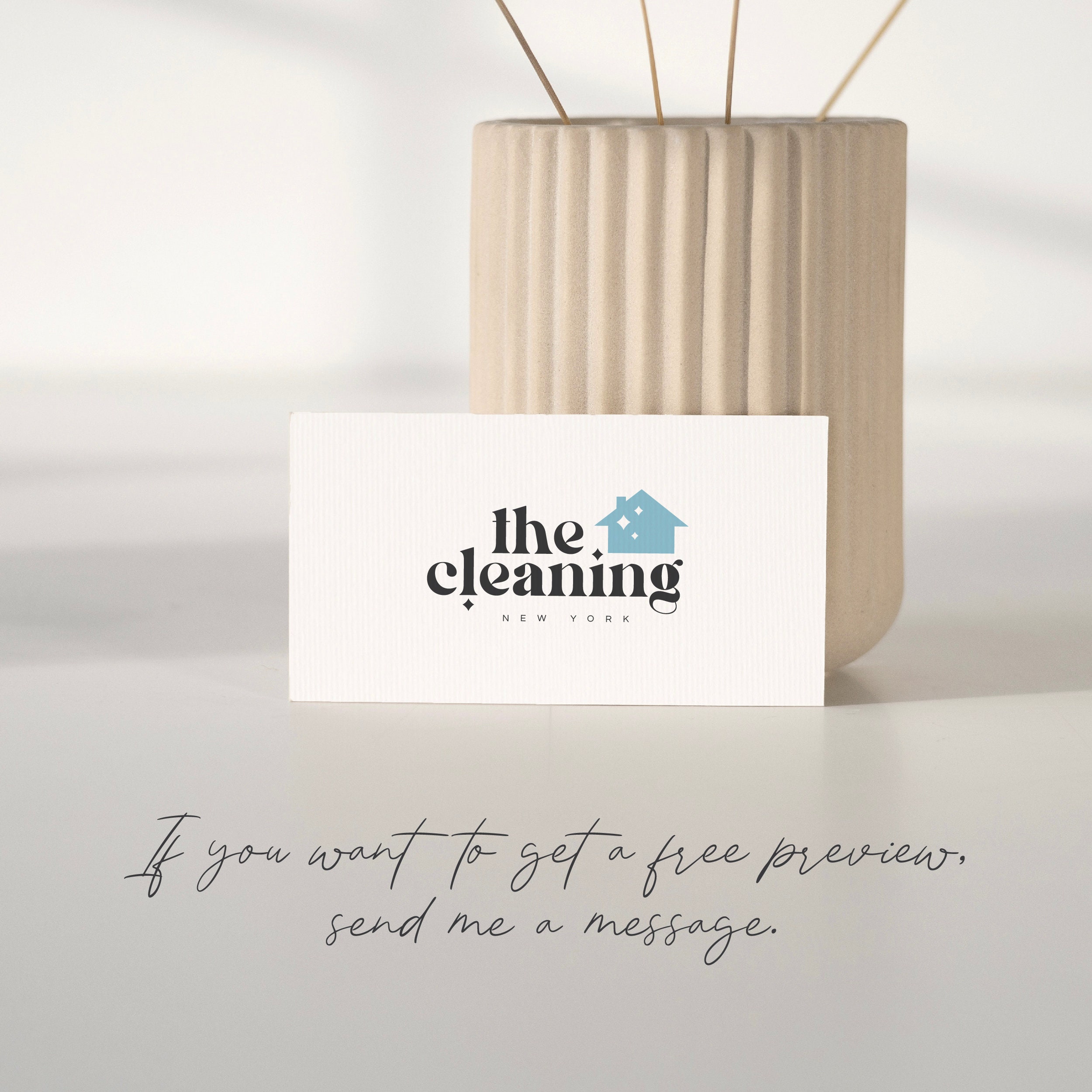 Editable Cleaning Logo Design, DIY Modern Cleaning Service Logo, Maid ...