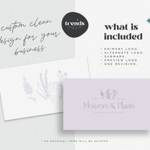 Floral Logo Design, Flower Logo, Photography Logo, Boutique Logo ...