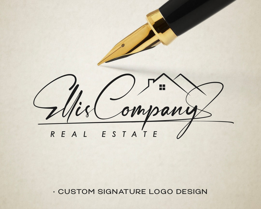 Real Estate Signature Logo, Luxury Realtor Signature, Real Estate ...