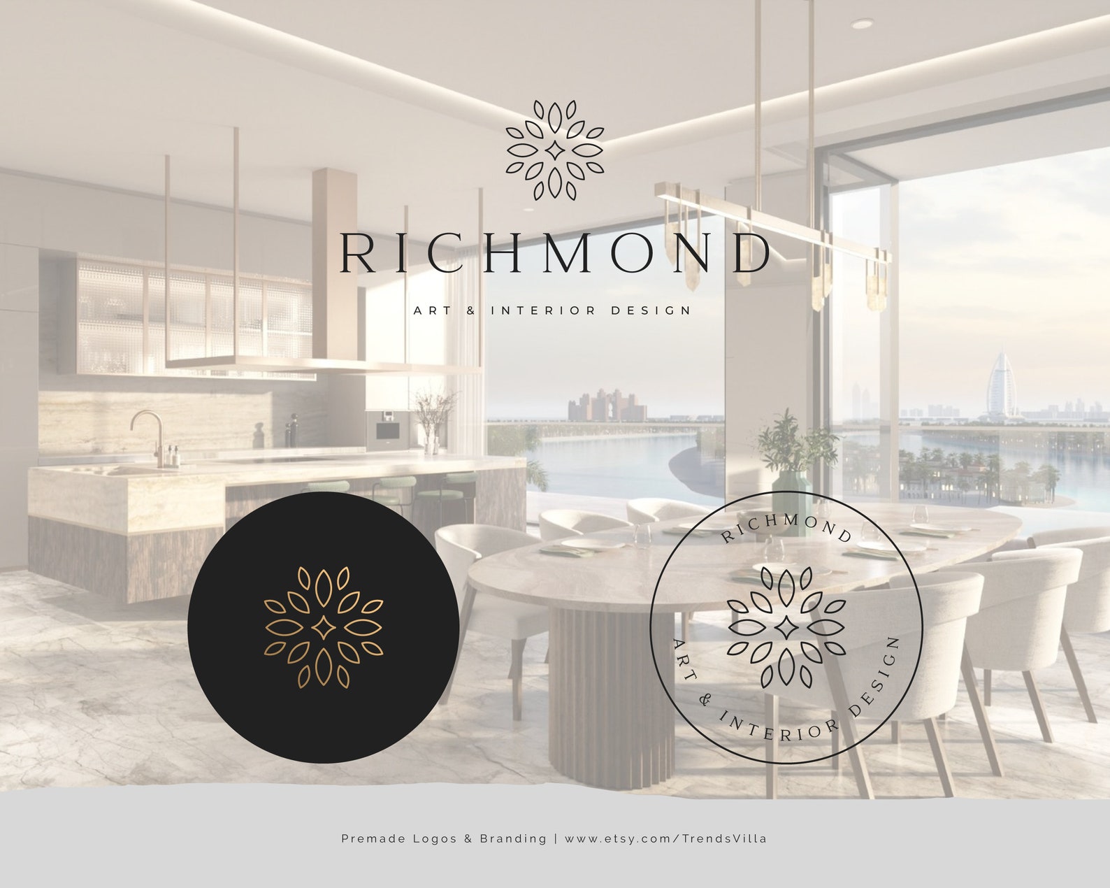 Premade Logo Design Interior Design Logo Custom Logo - Etsy
