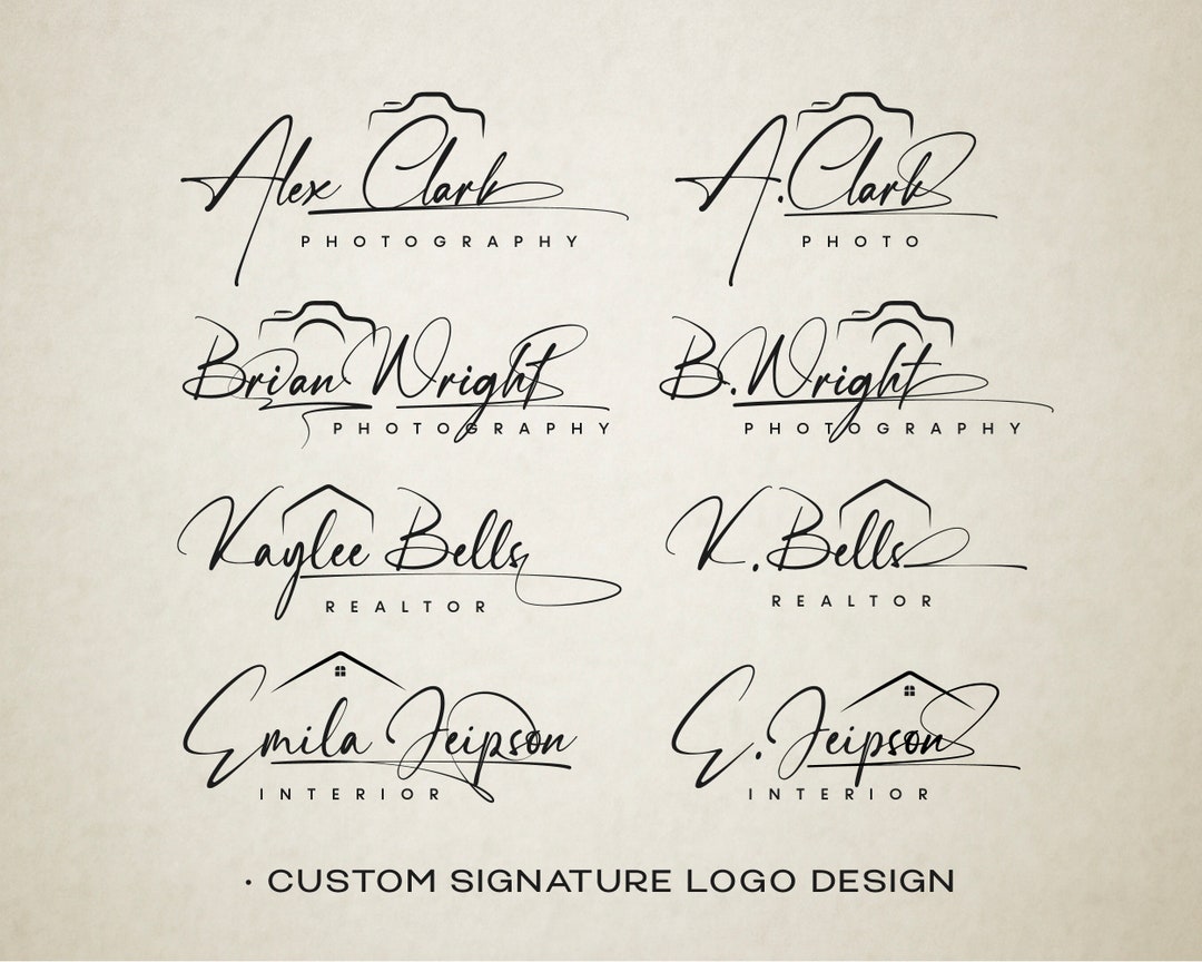 Custom Name Signature Design, Personalized Handwritten Style Signature ...