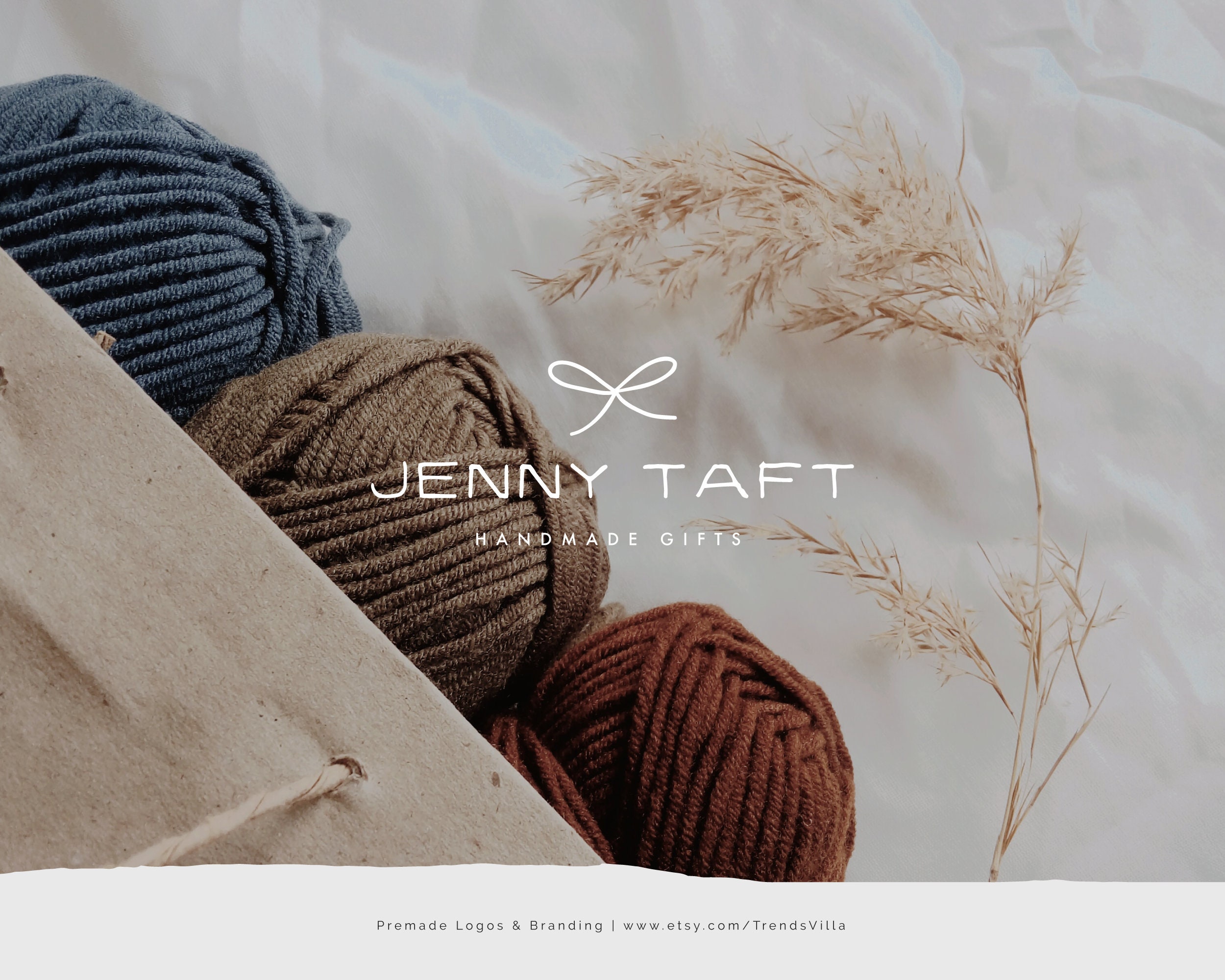 Handmade Gift Logo Bow Logo Design Premade Logo Branding - Etsy