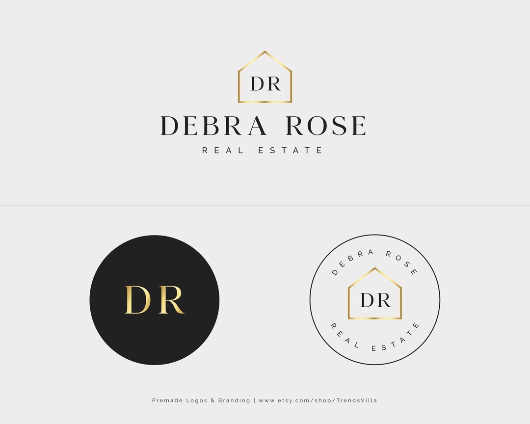 Real Estate Logo Design, Realtor Logo, Elegant Realtor Logo, Minimalist ...