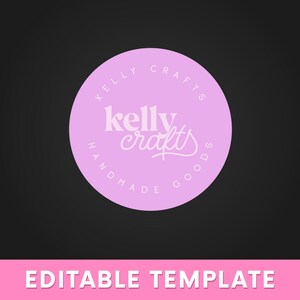 DIY Handmade Crafts Logo Template Bundle | Editable Logo | Modern Boho ...