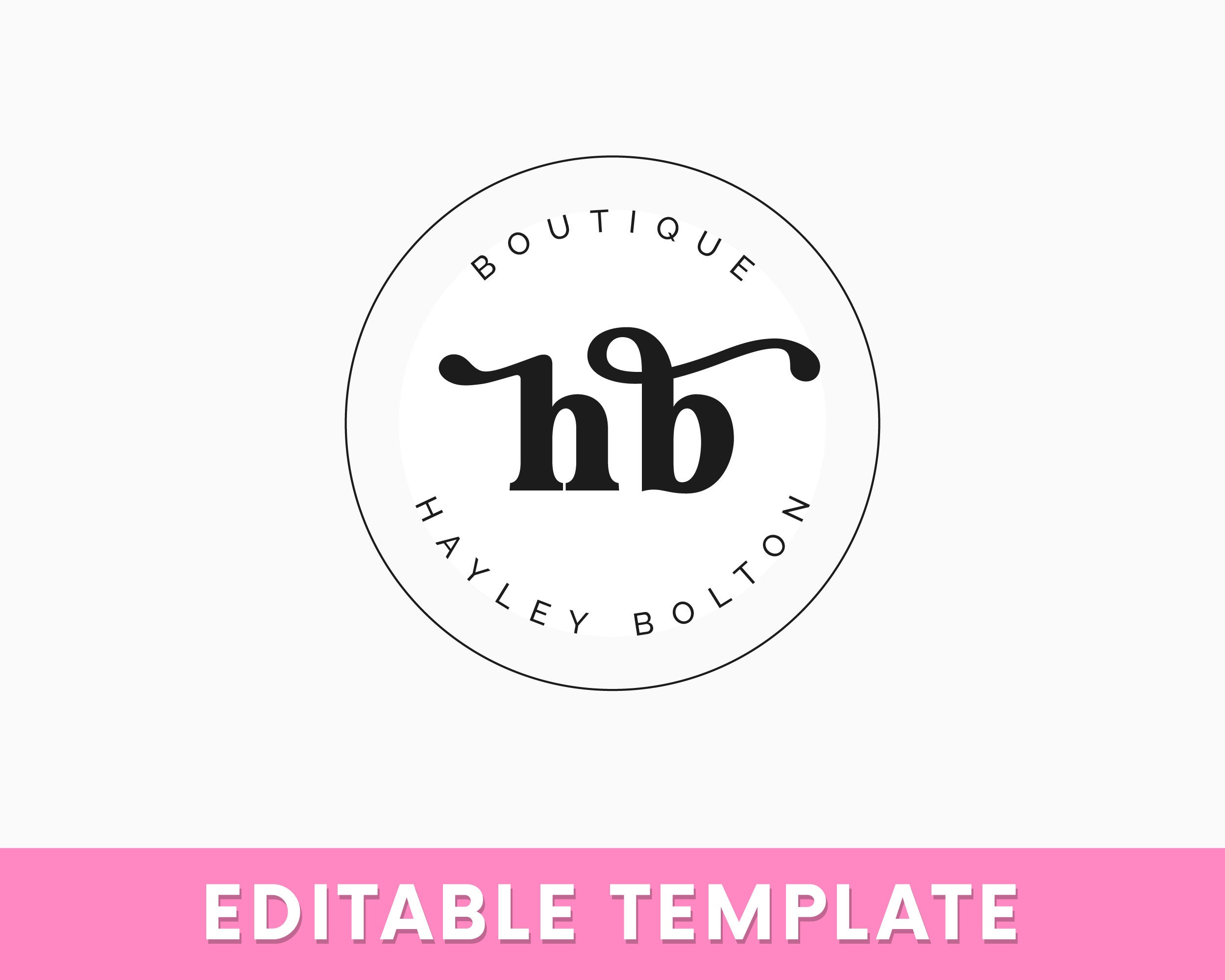 Editable Boho Logo Template DIY Modern Boho Logo Neutral Branding ...