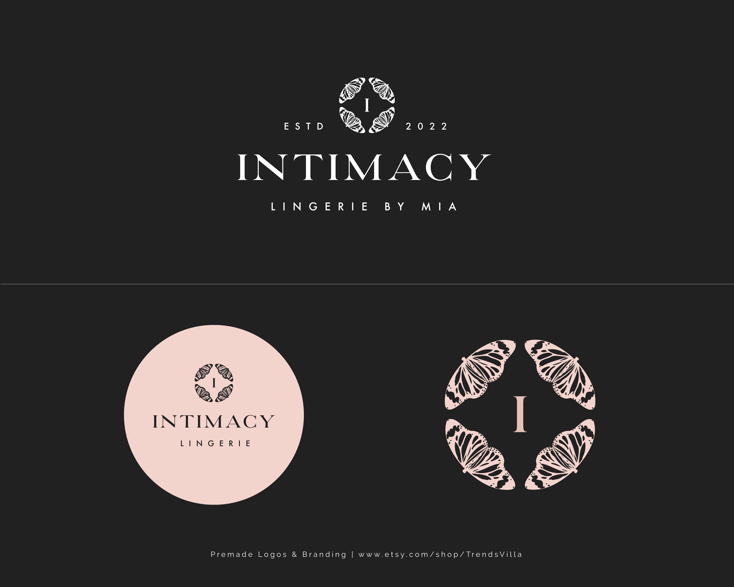 Lingerie Logo Design, Store Boutique Logo, Logo Design, Logo, Premade ...