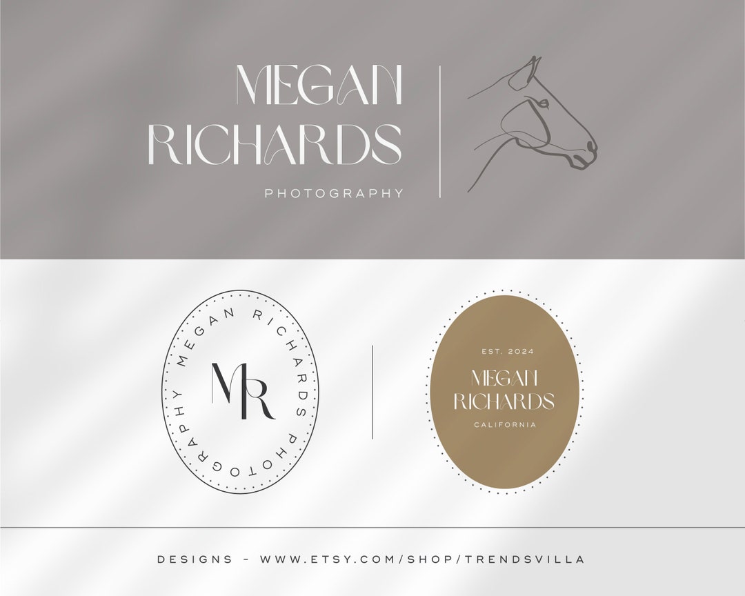 Horse Photographer Logo , Horse Head Logo, Silhouette Drawing Horse or ...