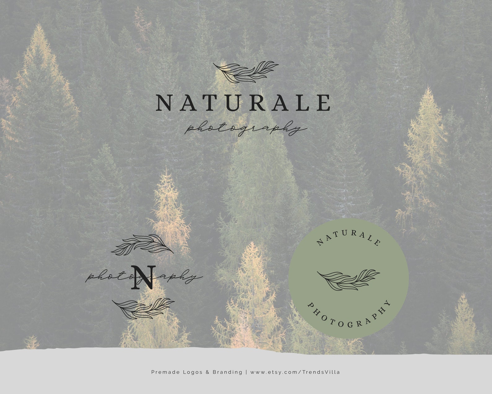 Photography Logo Premade Watermark Logo Minimalist Logo - Etsy