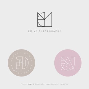 Custom Name Logo Monogram Logo Design Modern Logo Custom - Etsy