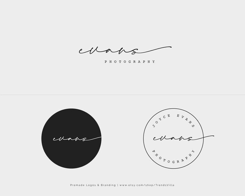 Photography Logo and Watermark Custom Logo Design - Etsy