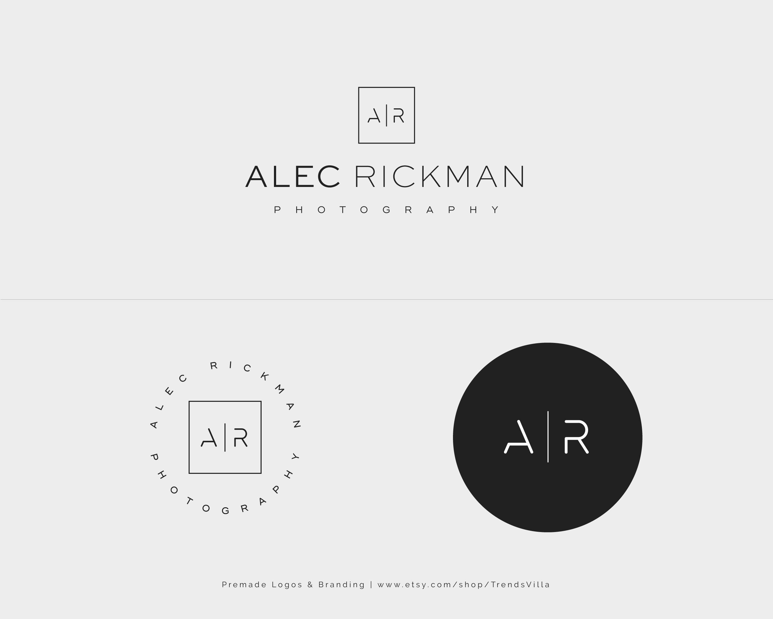 Premade Photography Logo, Watermark Logo, Minimalist Logo, Watermark ...