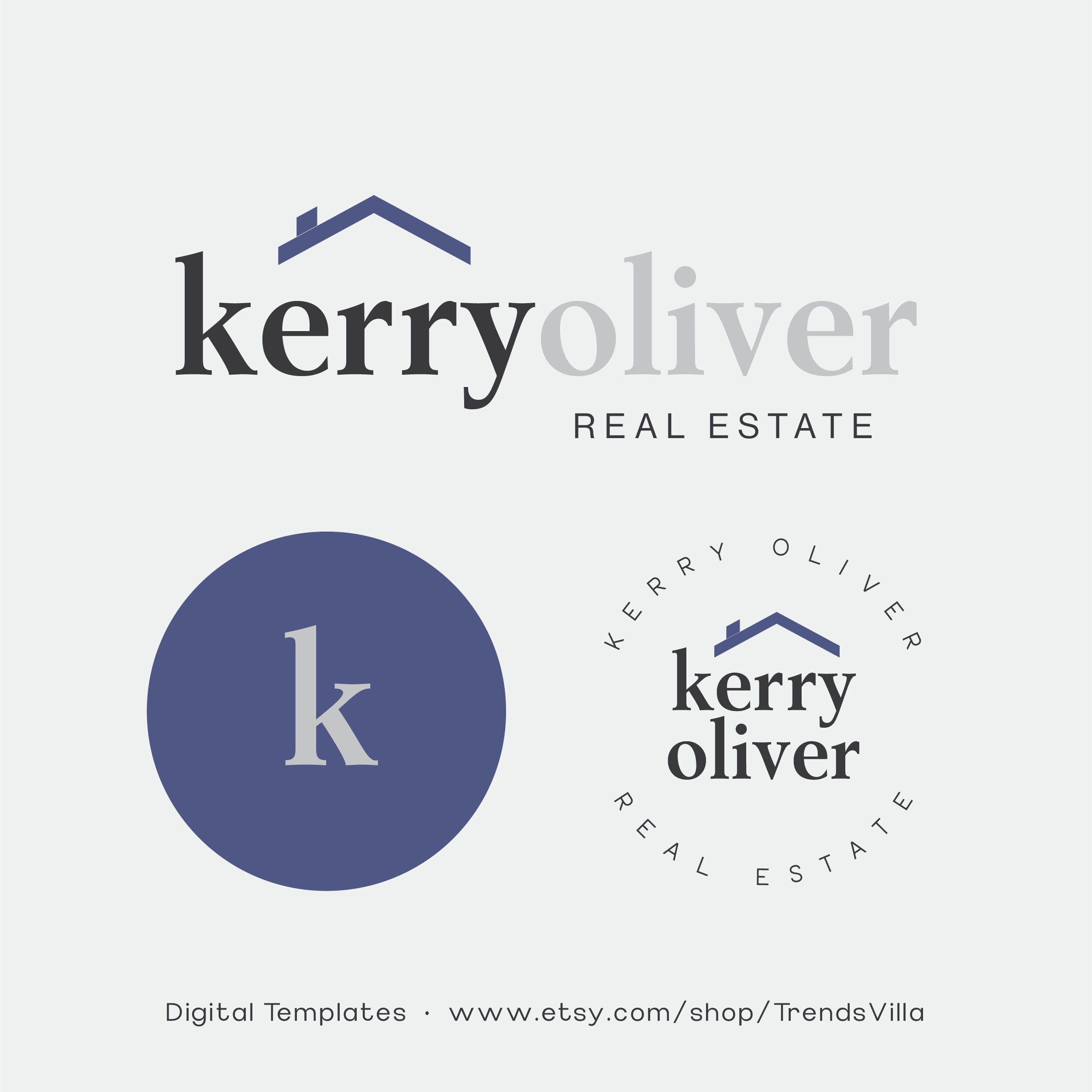 Real Estate Logo Template, Editable Logo, DIY Real Estate Logo, Real ...