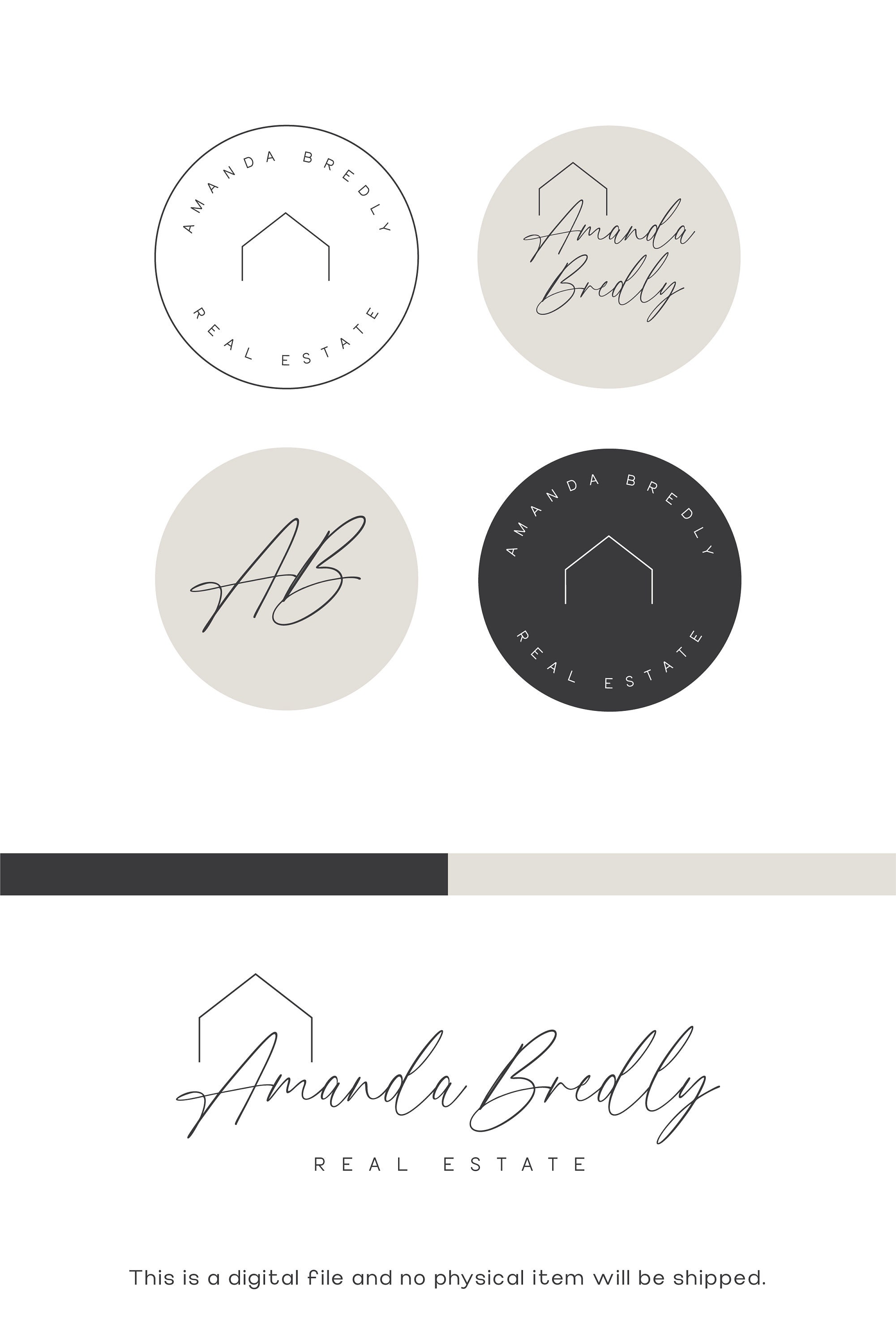 Real Estate Logo Templates, Editable Logo, DIY Real Estate Logo ...